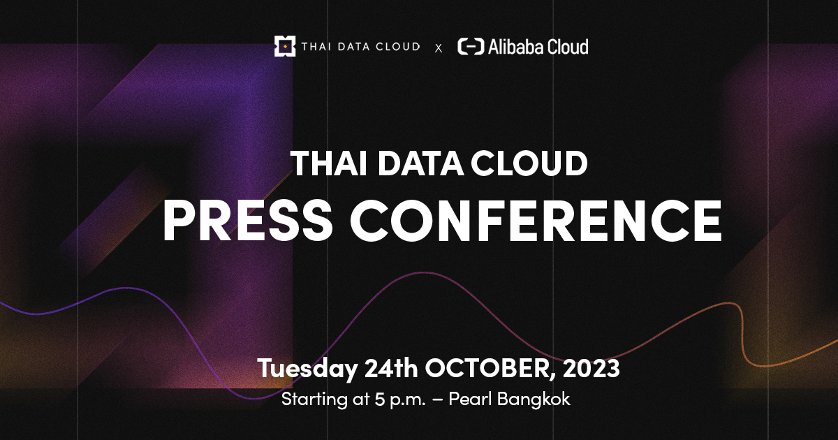 THAI DATA CLOUD X Alibaba Cloud Press Conference
